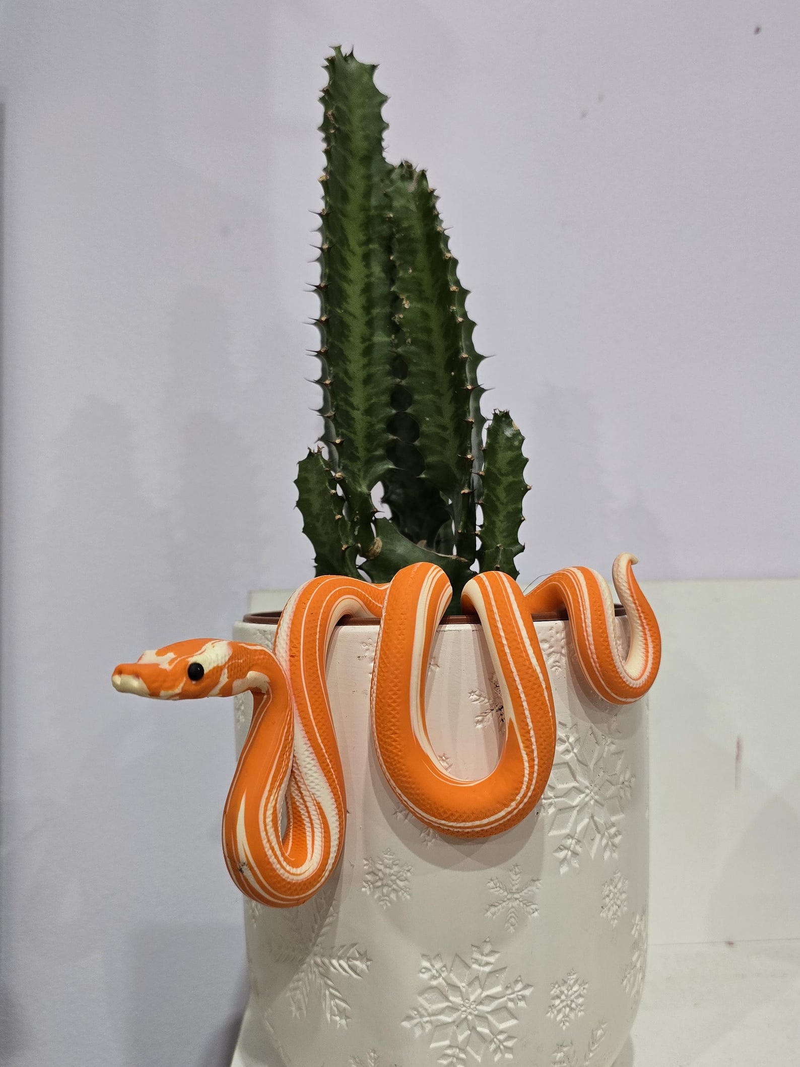 Charming Polymer Clay Snakes | Unique Plant Pot Decor | Handmade Home ...