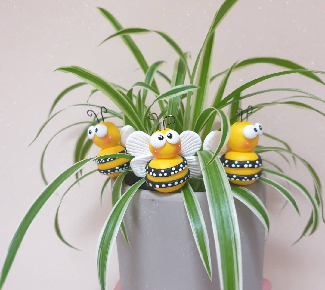 Plant Pet. Bumblebee ,bee, Handmade Pot Decoration, Party Favors, Gift ...