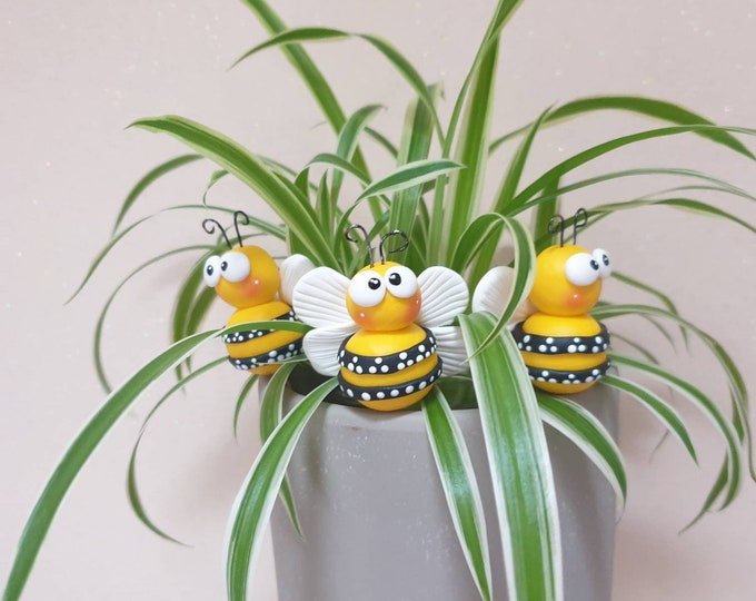 Plant Pet. Bumblebee ,bee, Handmade Pot Decoration, Party Favors, Gift ...