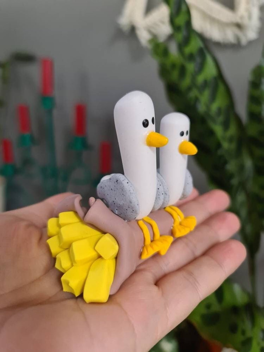 Handmade Clay Seagull Ornament: Beach Souvenir Gift - Etsy
