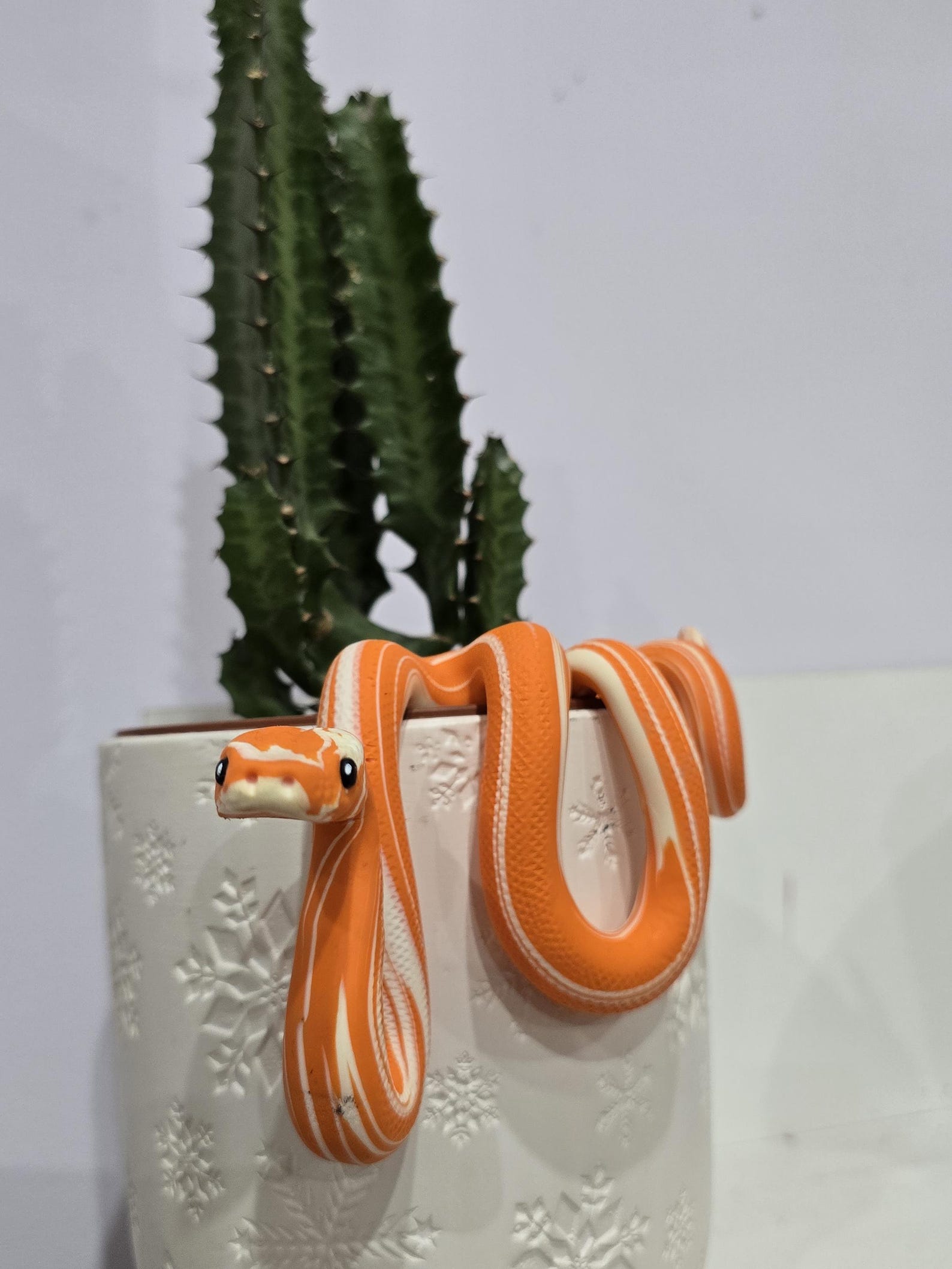 Charming Polymer Clay Snakes | Unique Plant Pot Decor | Handmade Home ...