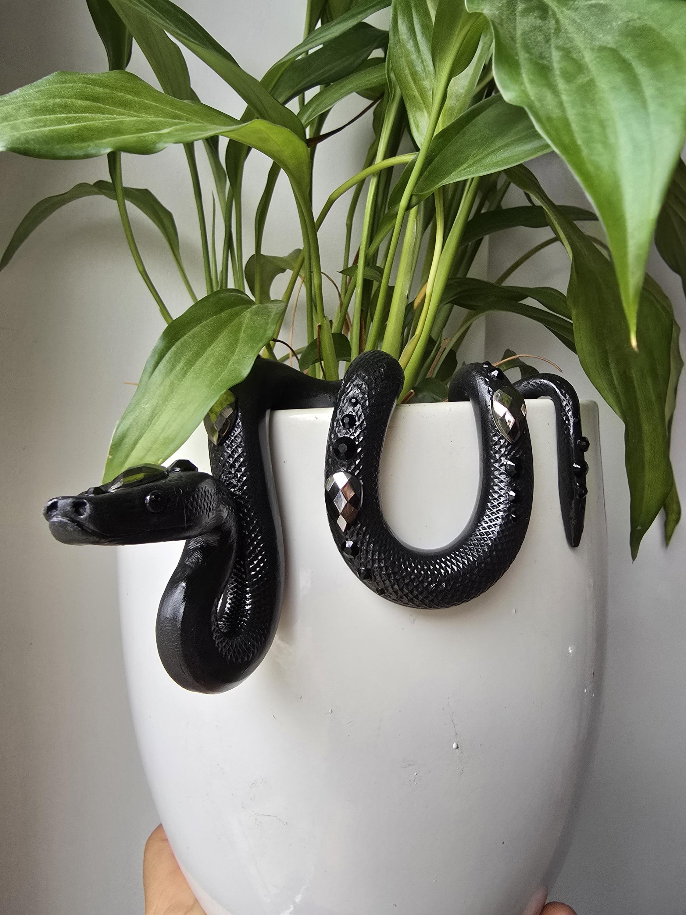 Charming Polymer Clay Snakes | Unique Plant Pot Decor | Handmade Home ...