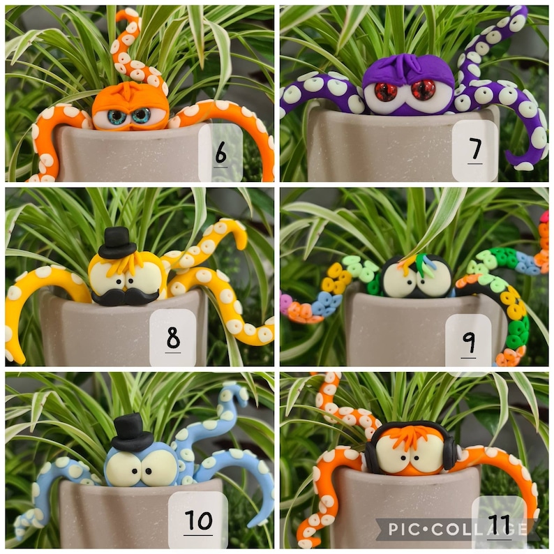 Octopus Plant Pot Decoration.pot Accessory.plant Pet.glow in - Etsy Canada