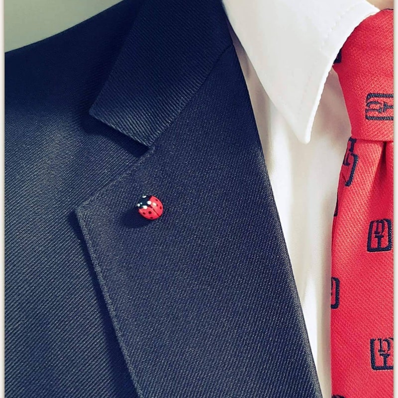 Vintage Pin Brooch Ladybug - Etsy UK