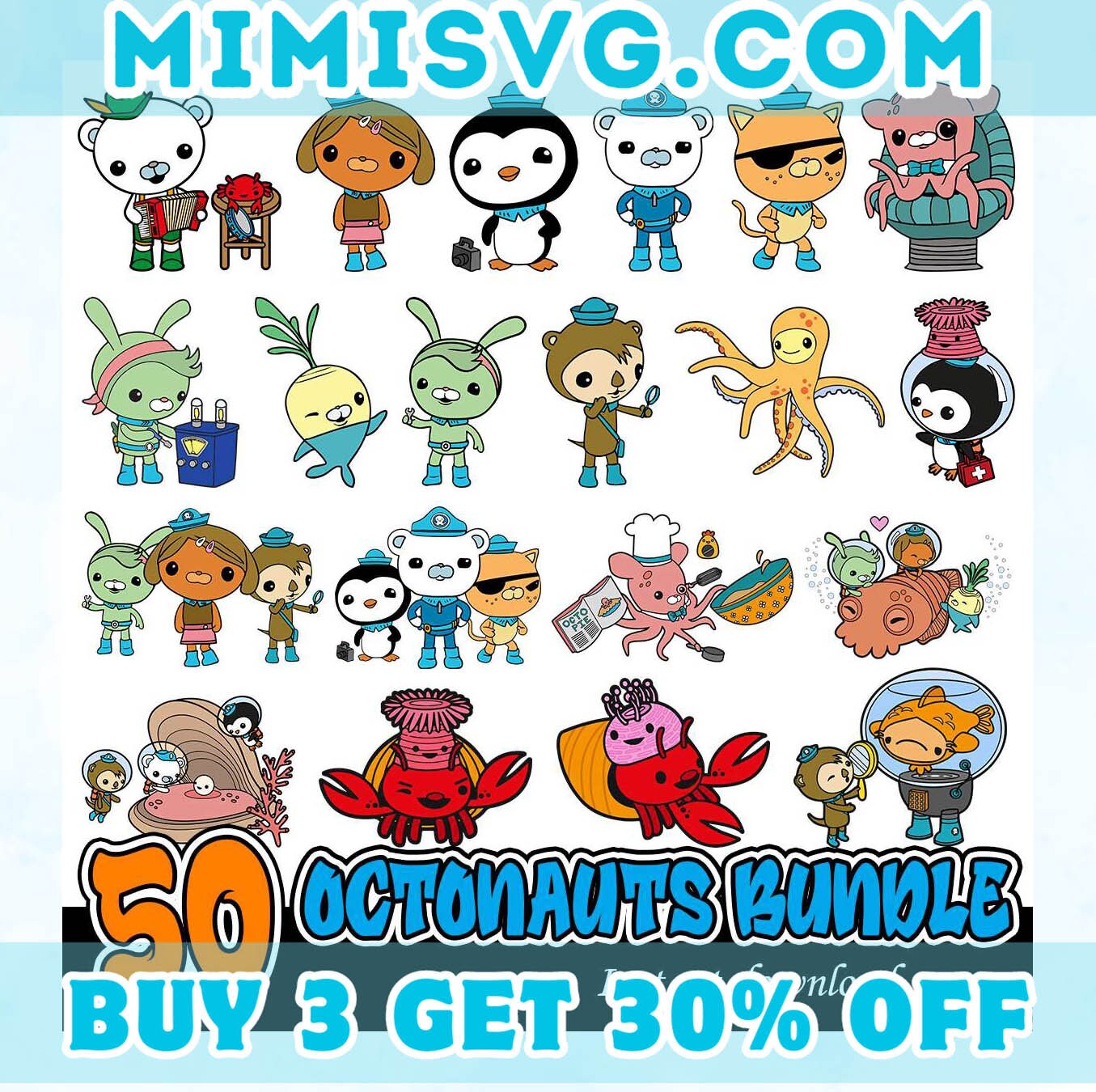 Octonauts Svg for Cricut, Octonauts Png, Octonauts Clipart, Birthday ...