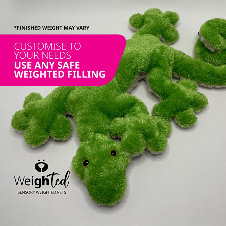 PDF SEWING PATTERN 1kg Weigh-ted Lizard Gregory Sew Your - Etsy