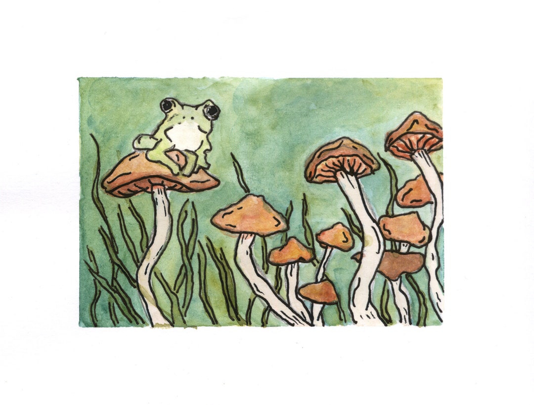 Frog Card - Etsy