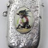 WW1 German Soldier Military Skull Skeleton Brass Match Safe Case Vesta ...