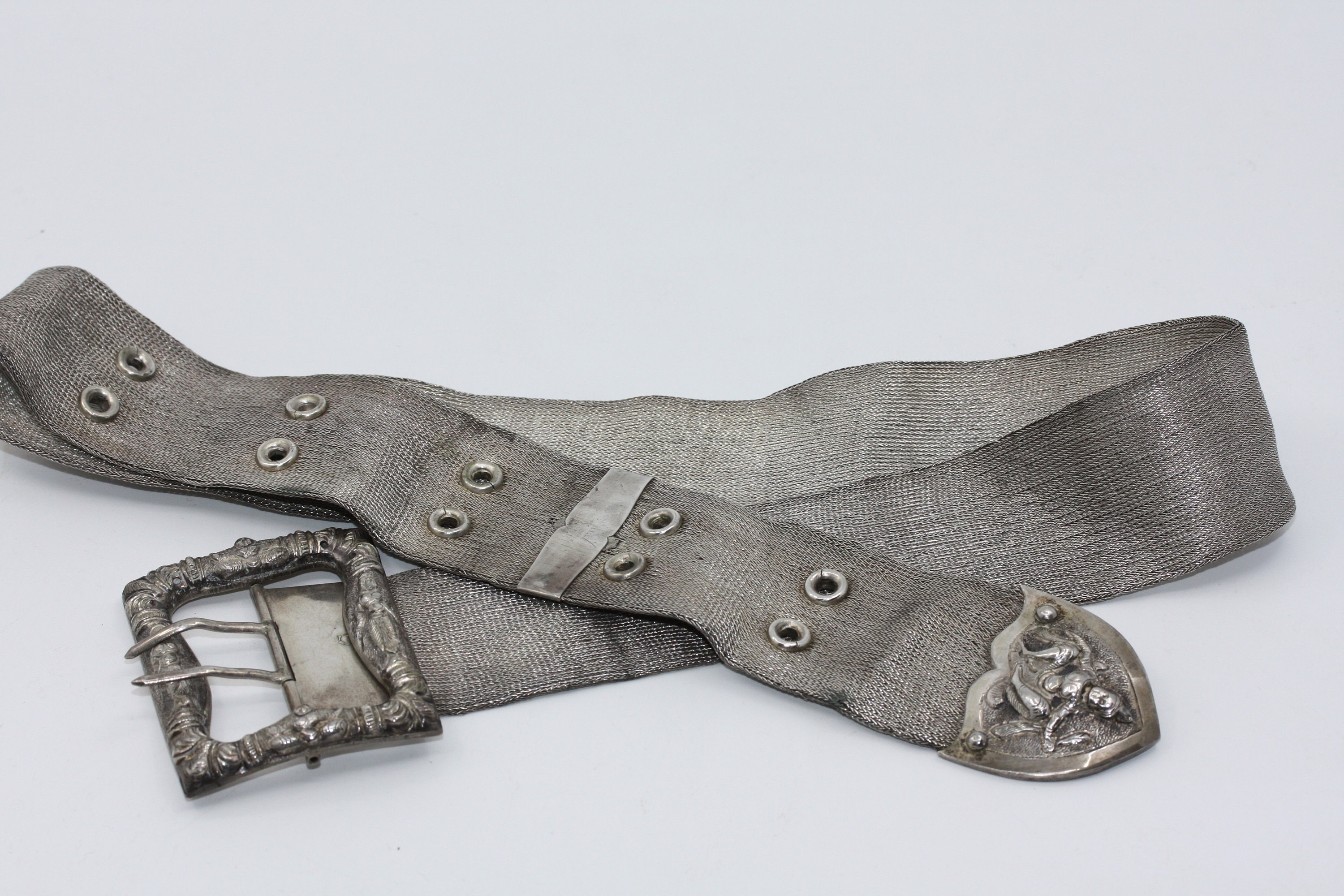 ASIAN RARE HINDU Goddess Vintage Silver Mesh Belt - Etsy