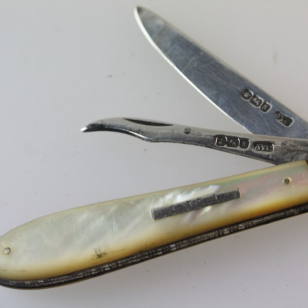 Antique Silver Pen Knife - Etsy