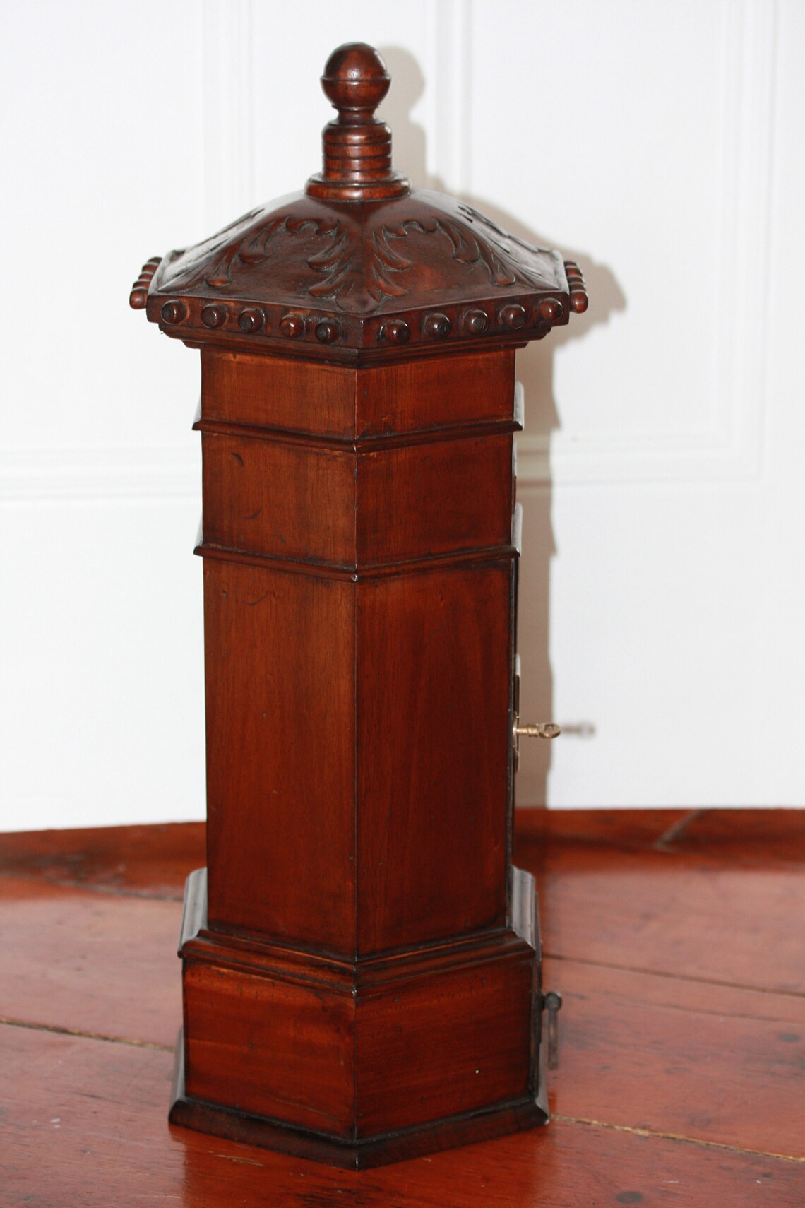 Rare Country Manor Mahogany Wood Hand Carved Antique Post Box - Etsy