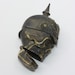 WW1 German Soldier Military Skull Skeleton Brass Match Safe Case Vesta ...