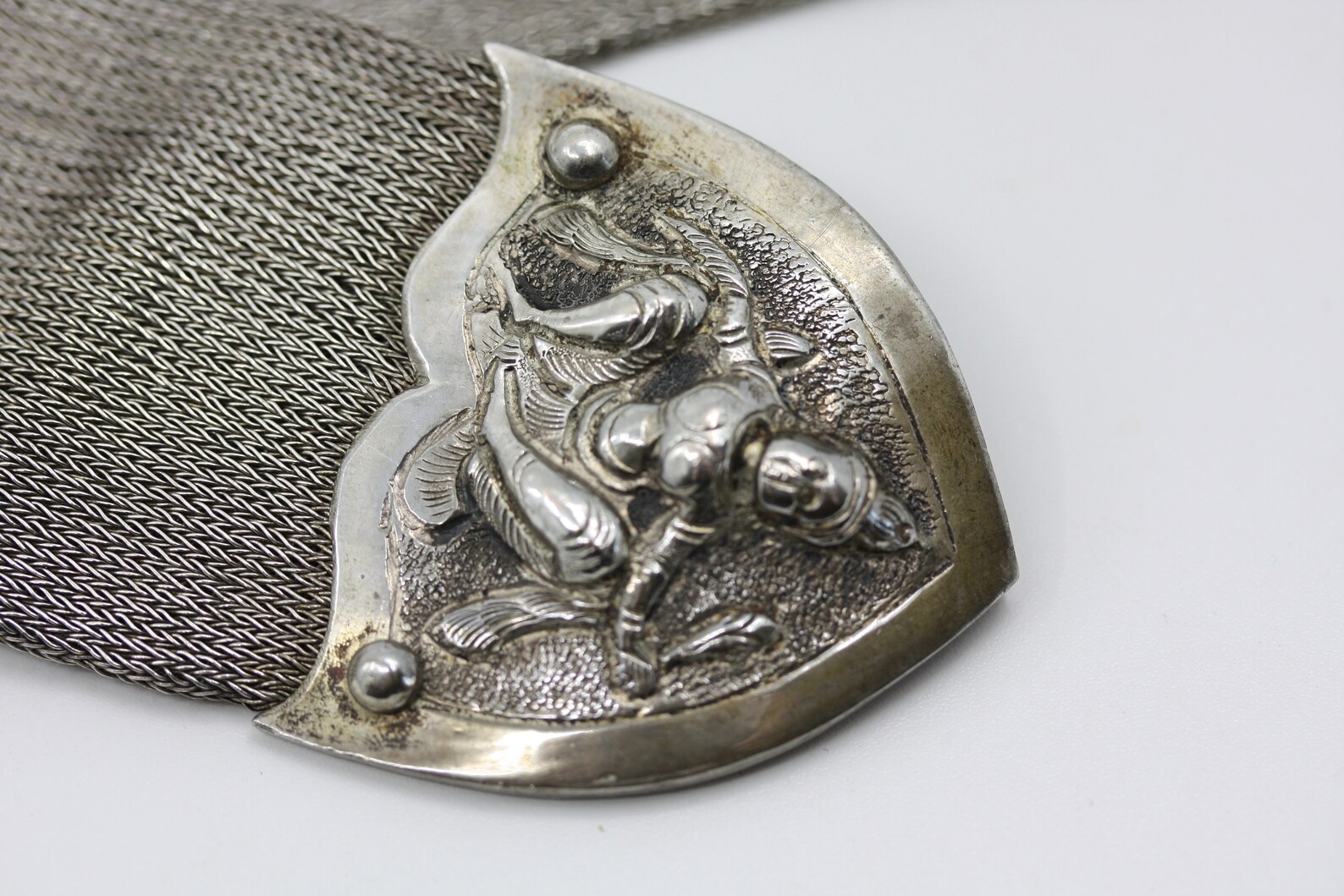 ASIAN RARE HINDU Goddess Vintage Silver Mesh Belt - Etsy