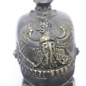 WW1 German Soldier Military Skull Skeleton Brass Match Safe Case Vesta ...