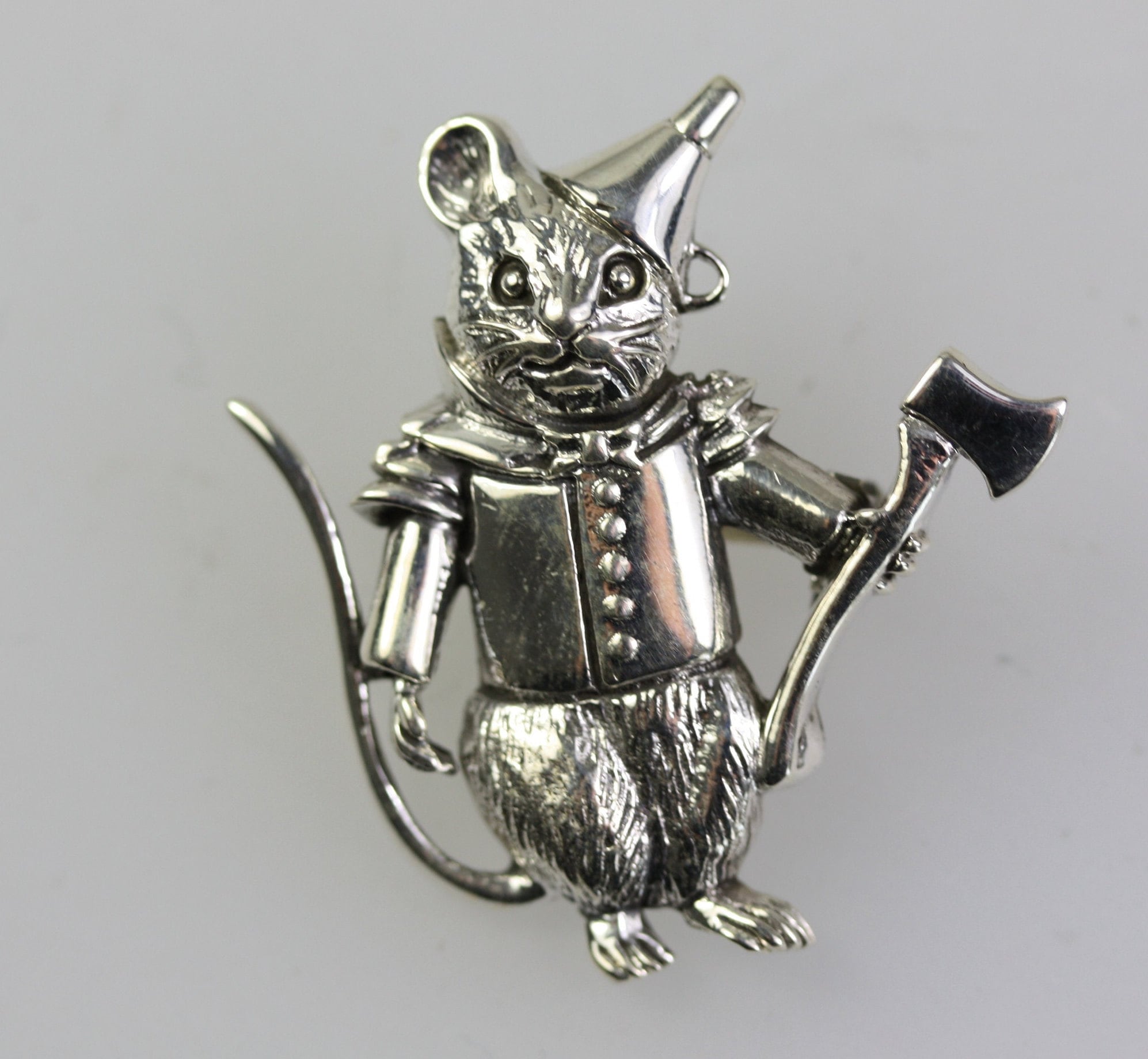 Wizard of Oz Rare Tin Man Mouse Silver Vintage Style Brooch - Etsy