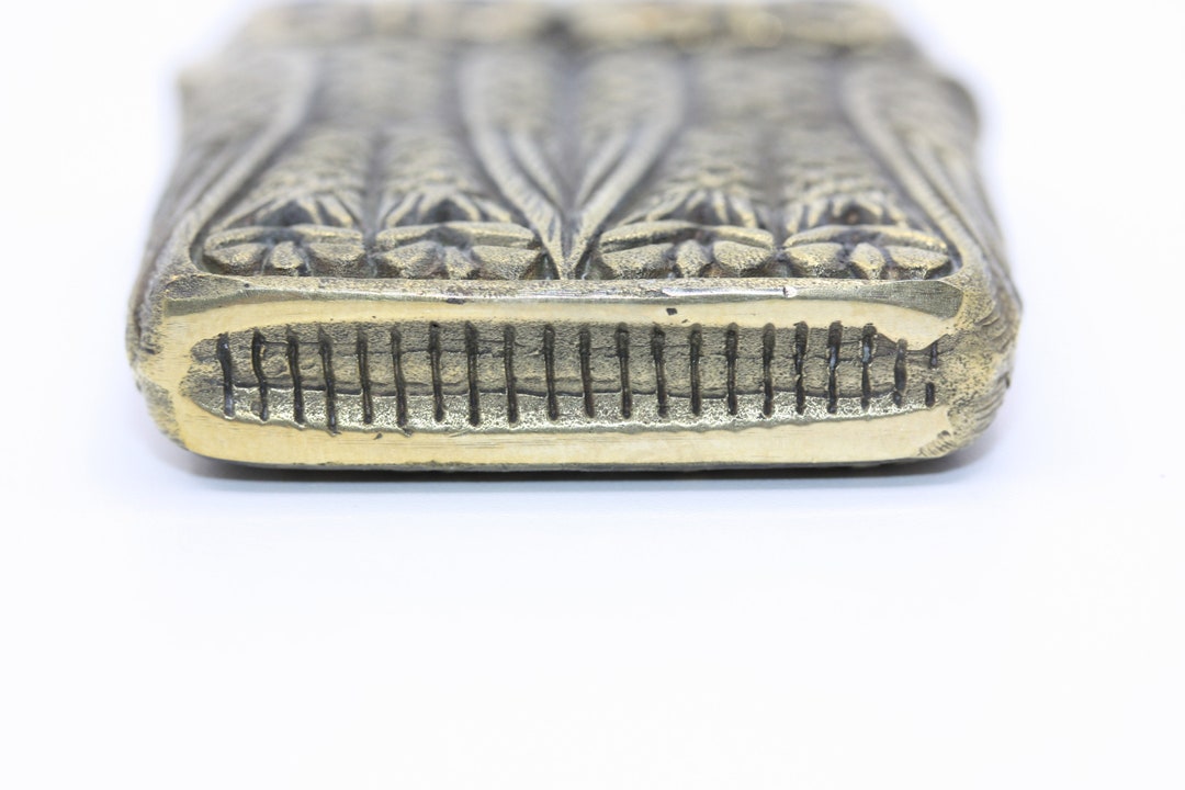 OWL BIRDS DOUBLE Brass Match Safe Vesta Case Antique Collectible - Etsy