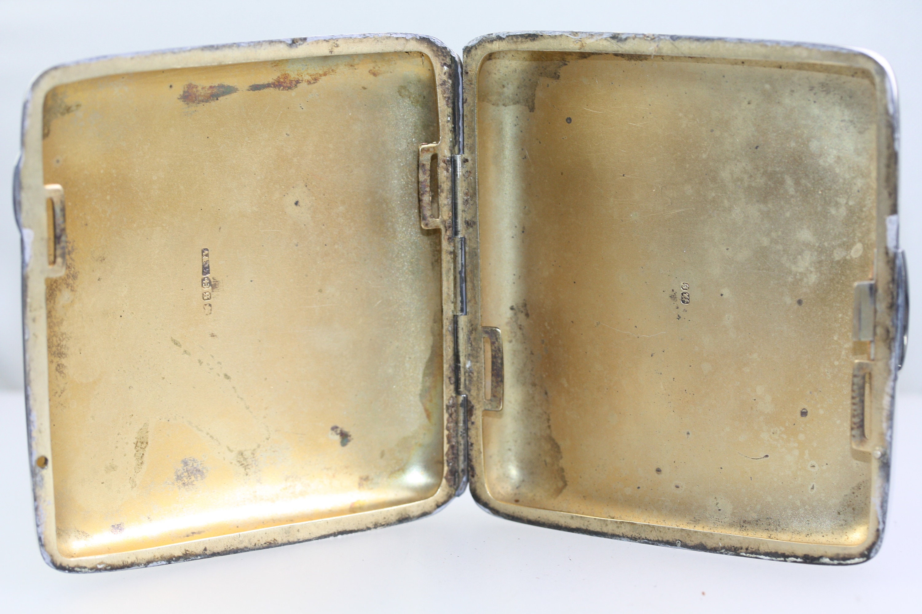 CAT EROTIC FEMALE Enamel Silver Cigarette Case Hallmarked 1920 - Etsy