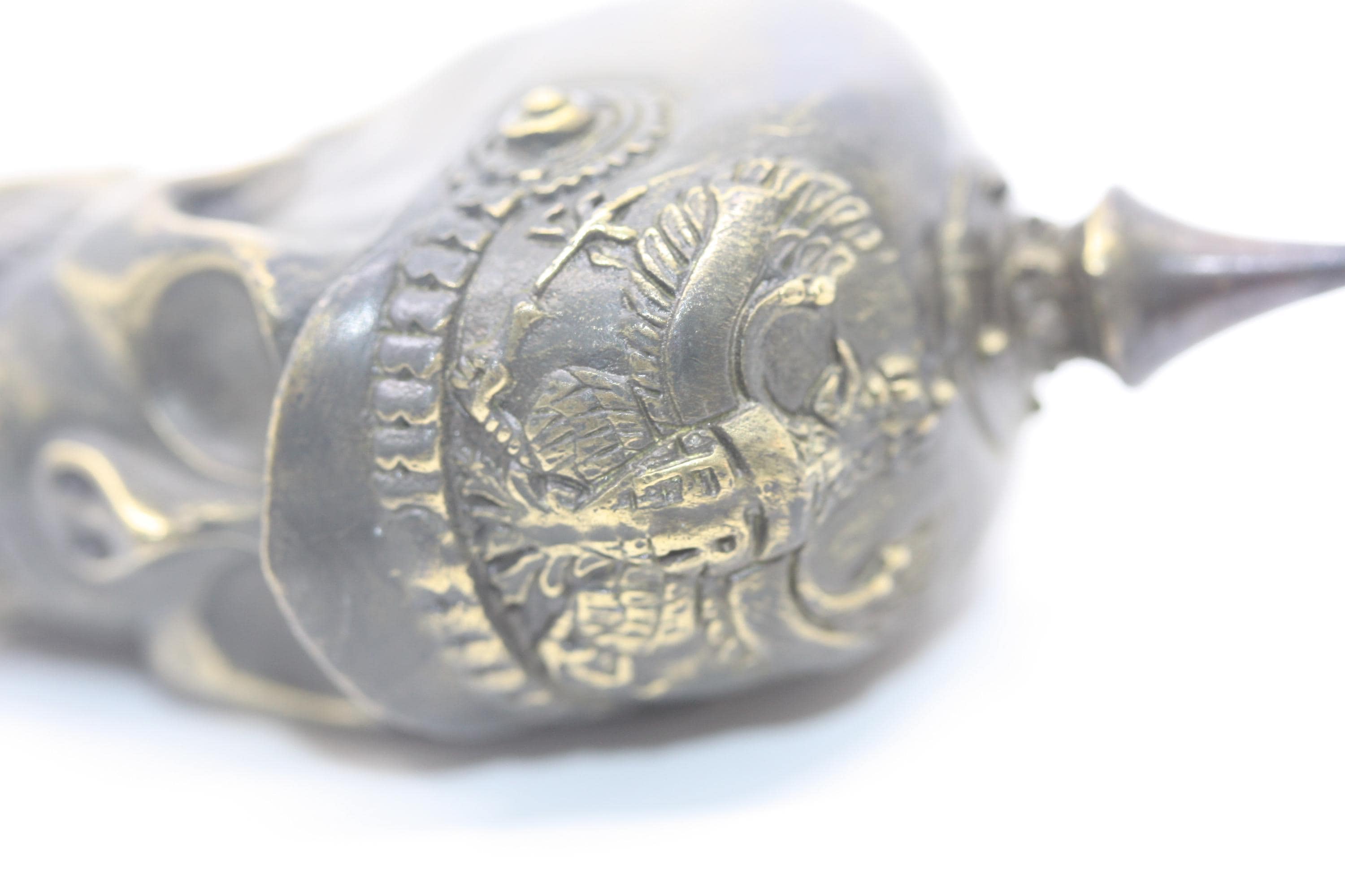 WW1 German Soldier Military Skull Skeleton Brass Match Safe Case Vesta ...