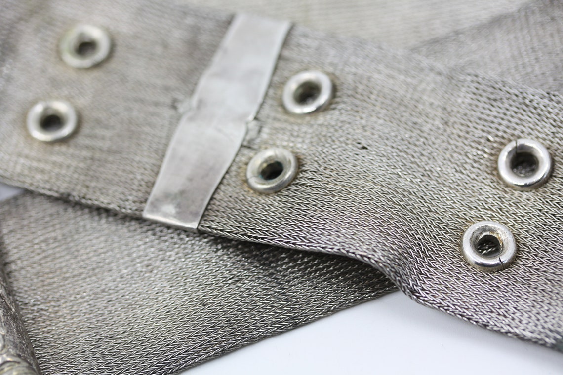 ASIAN RARE HINDU Goddess Vintage Silver Mesh Belt - Etsy