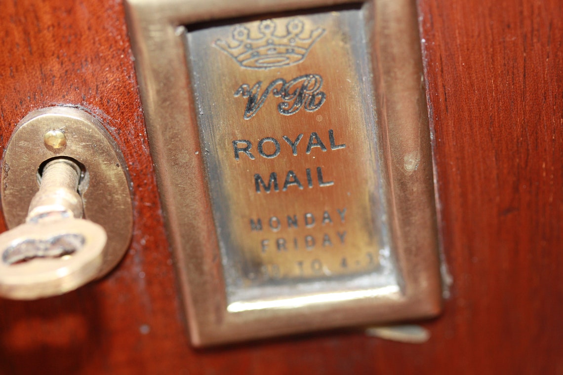 Rare Country Manor Mahogany Wood Hand Carved Antique Post Box - Etsy