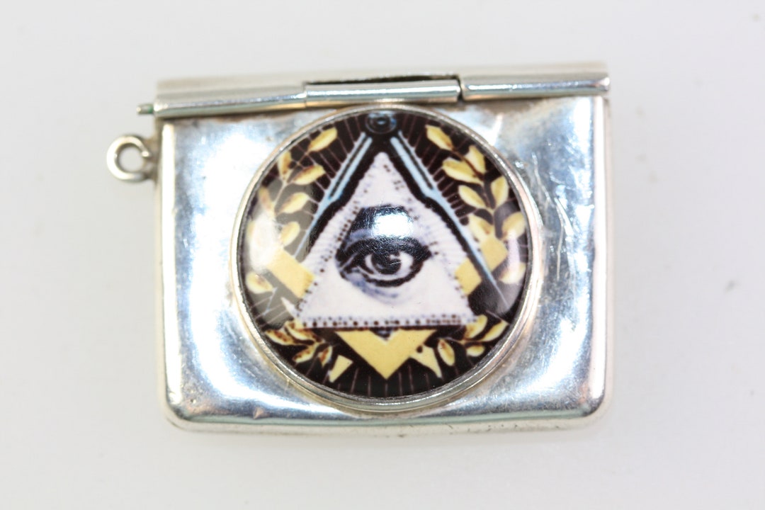 MASONIC STAMP CASE Antique Silver Hallmarked - Etsy