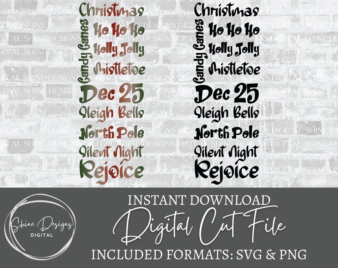 SVG Christmas Files, Christmas List SVG, Christmas Subway List SVG, Svg ...