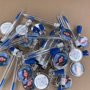 Custom Lash Brush Keychain W/ Logo and QR Code Keychain - Etsy