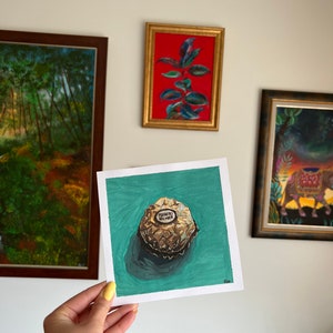 Ferrero Rocher - Original Painting - Gouache Painting - Mini Painting ...