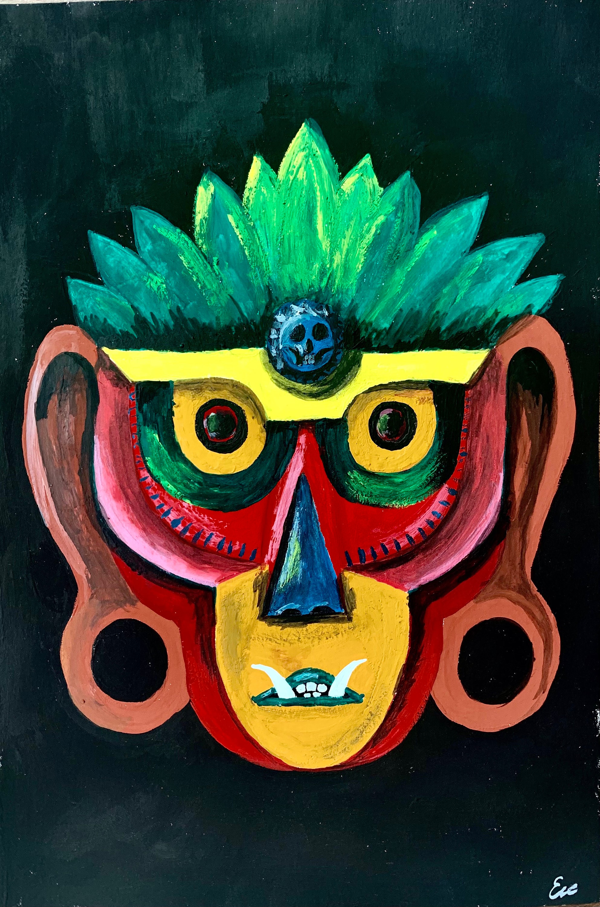 African Mask Painting