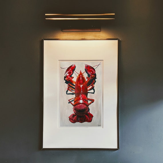 Lobster Art Print Seafood Painting Original Poster - Etsy