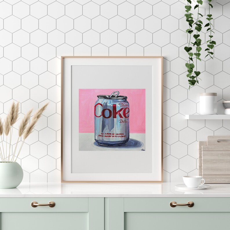 Coke - Art Print - Digital Print - Coffee Shop Decor - Wall Art ...
