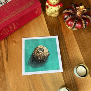 Ferrero Rocher - Original Painting - Gouache Painting - Mini Painting ...