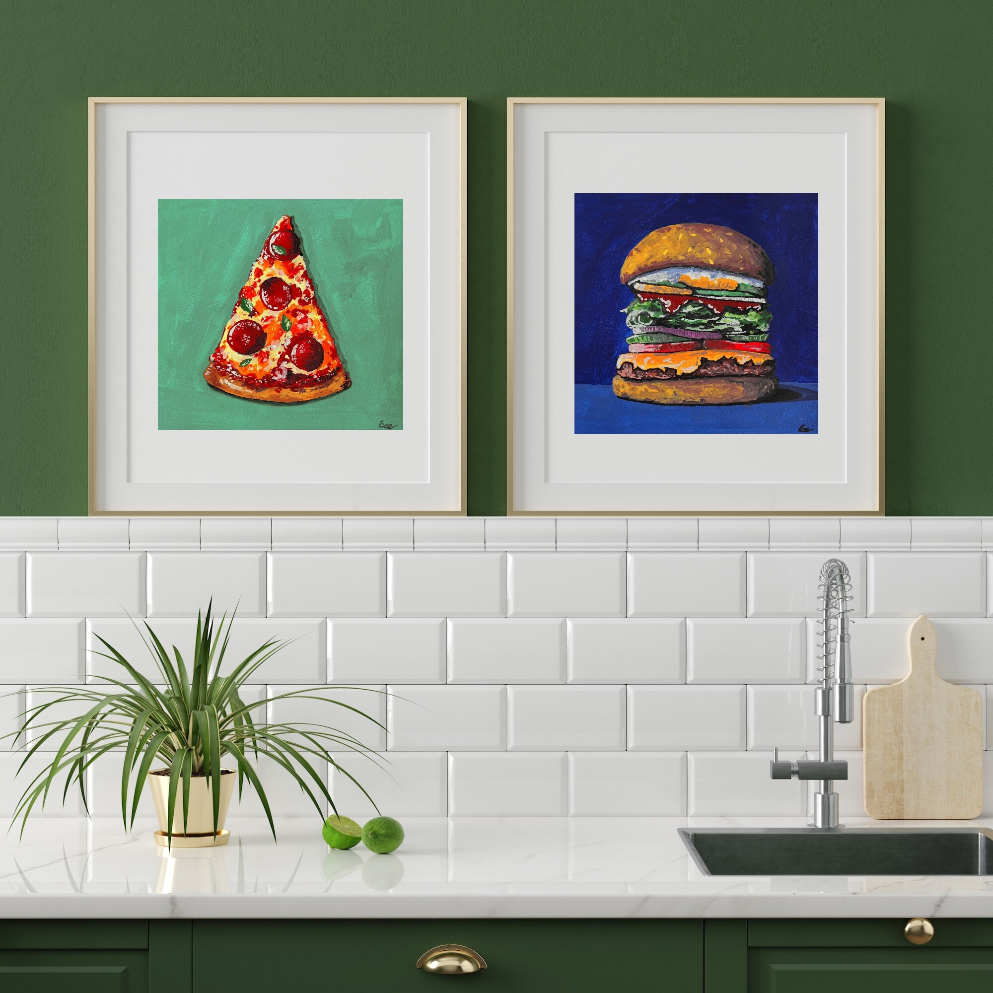 Pizza - Art Print - Printable - Digital Print - Coffee Shop Decor ...