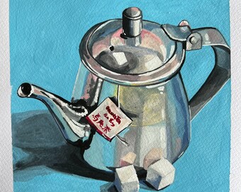 Ferrero Rocher Original Painting Gouache Painting Mini Painting - Etsy