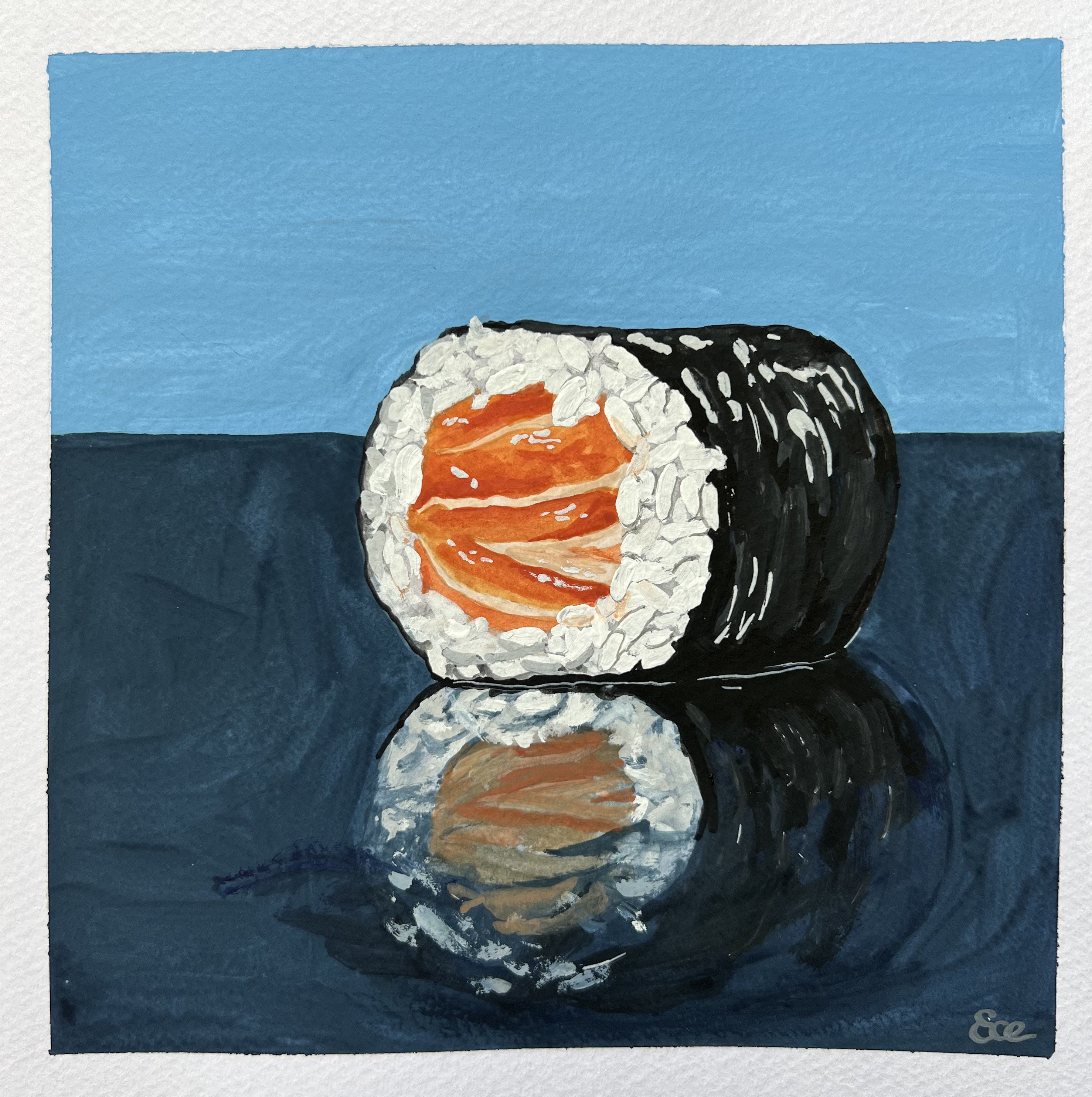 Sushi Acrilic Painting