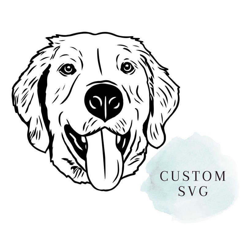 Outline Drawing Dogs - Etsy