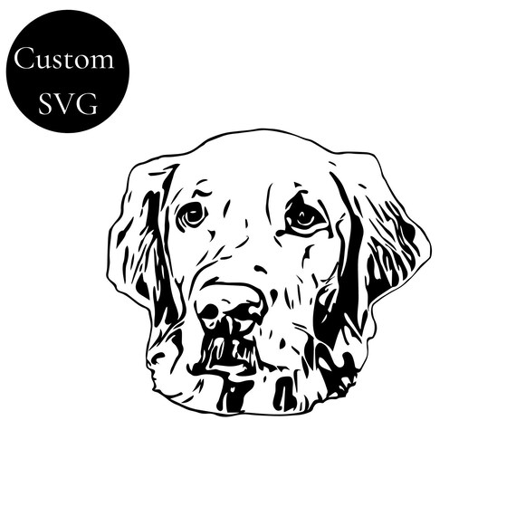 Custom Dog SVG Cut File Dog Outline Personalized Pet Photo - Etsy Canada