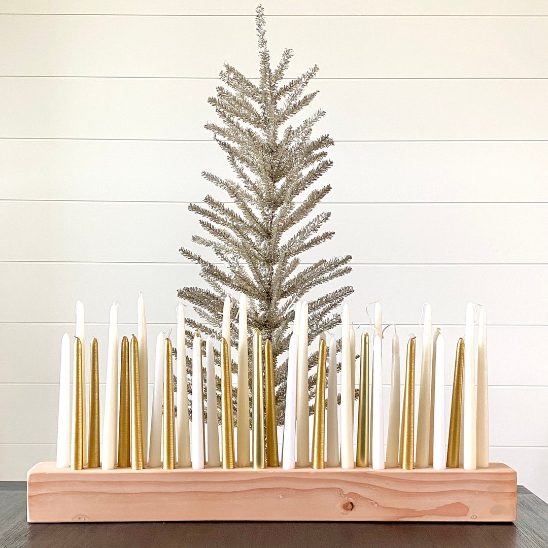 Wood Candle Holder, Candle Base, Birthday Centerpiece, Candle ...