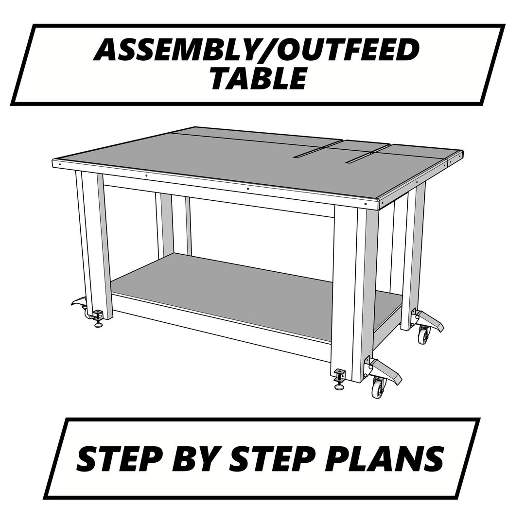 Woodworking Plans - Assembly/outfeed Table Plans - Instant Download - Etsy