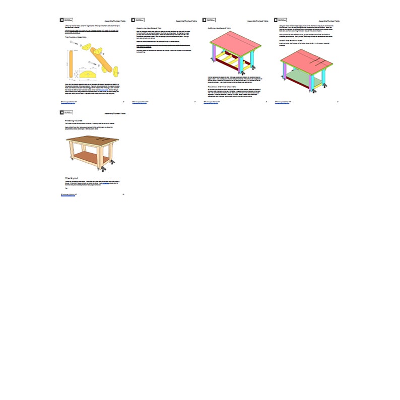 Woodworking Plans - Assembly/outfeed Table Plans - Instant Download - Etsy