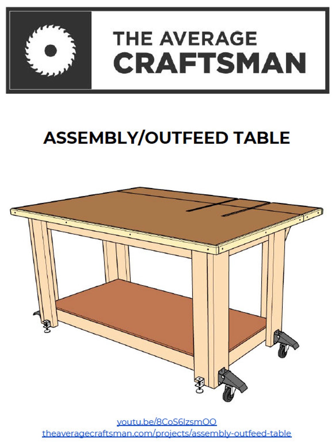 Woodworking Plans Assembly/outfeed Table Plans Instant | Etsy