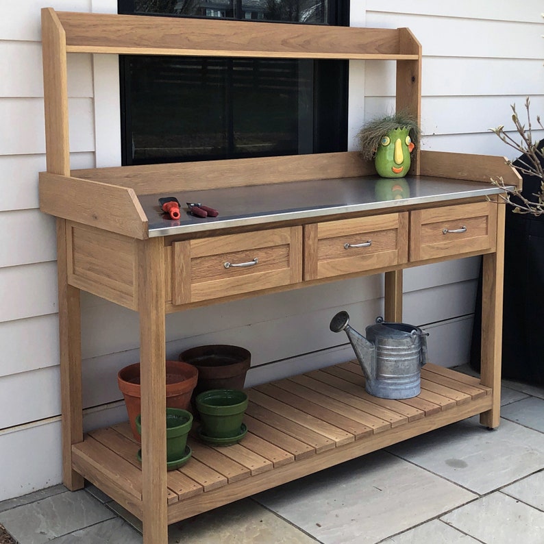 DIY Potting Bench Plans - Build Your Own Garden Workstation - Step-by ...