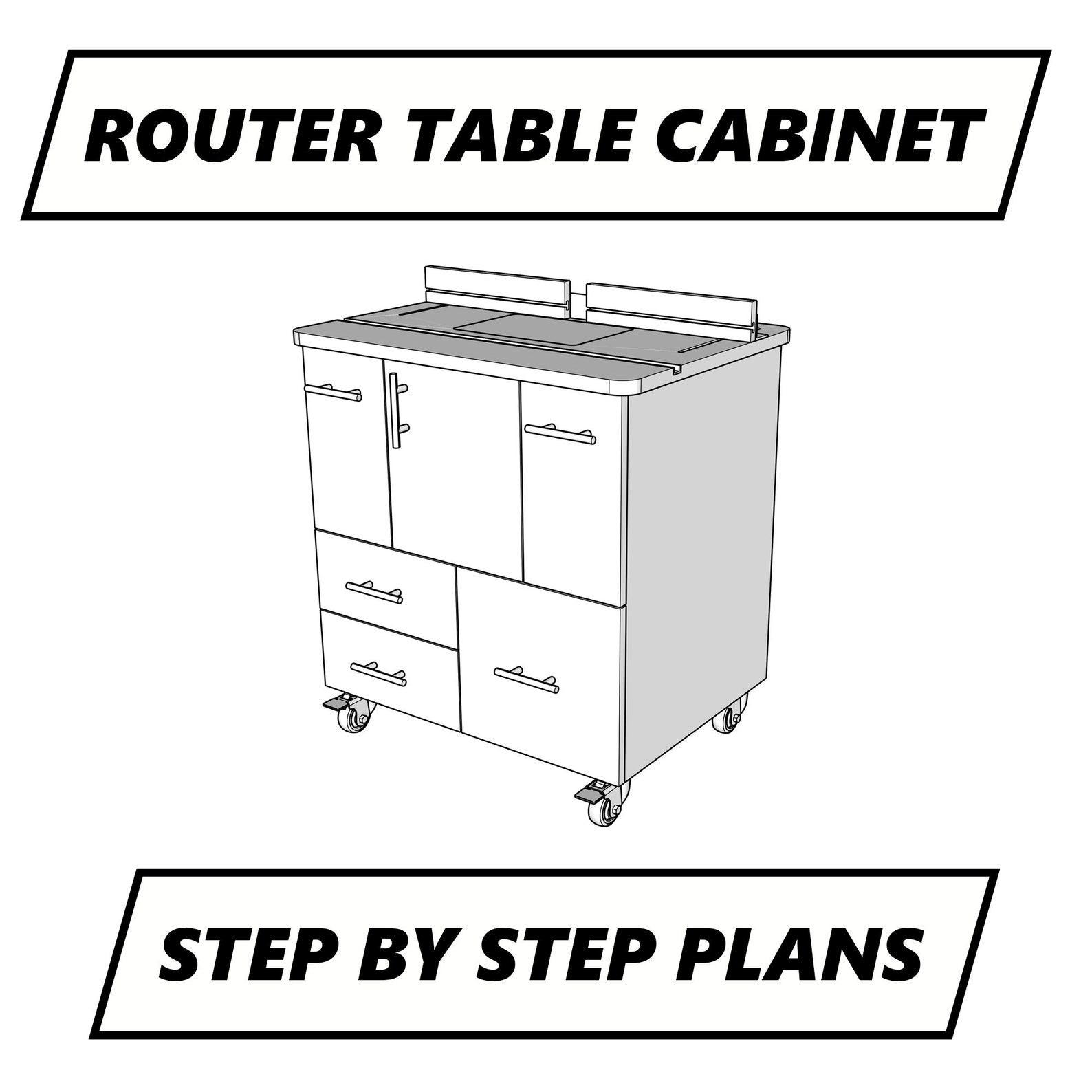 DIY Router Table Cabinet Plans - PDF Router Table Woodworking Plans - Etsy