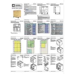 DIY Router Table Cabinet Plans - PDF Router Table Woodworking Plans - Etsy