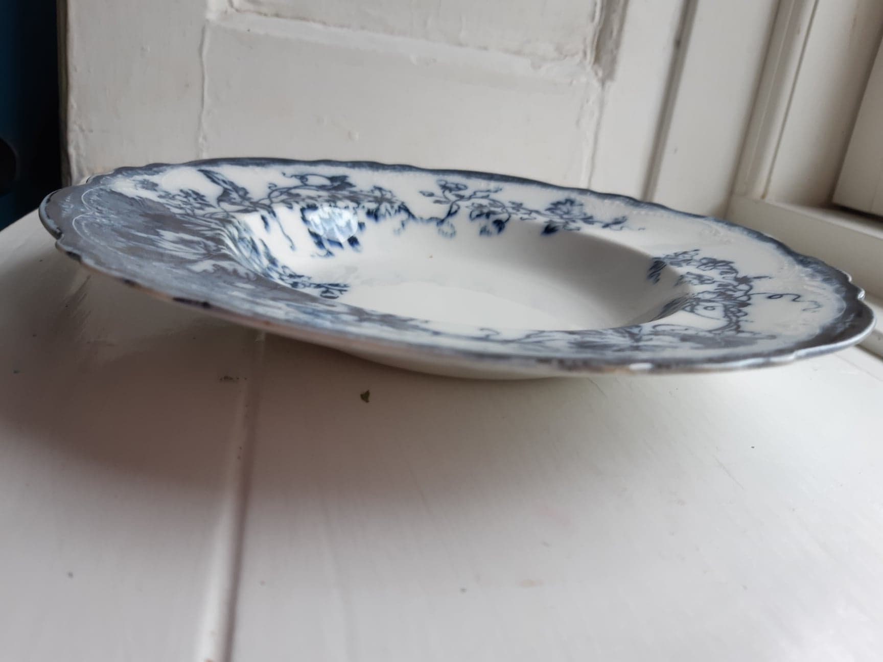 Beautiful English Deep Plate With Flower Motive - Etsy