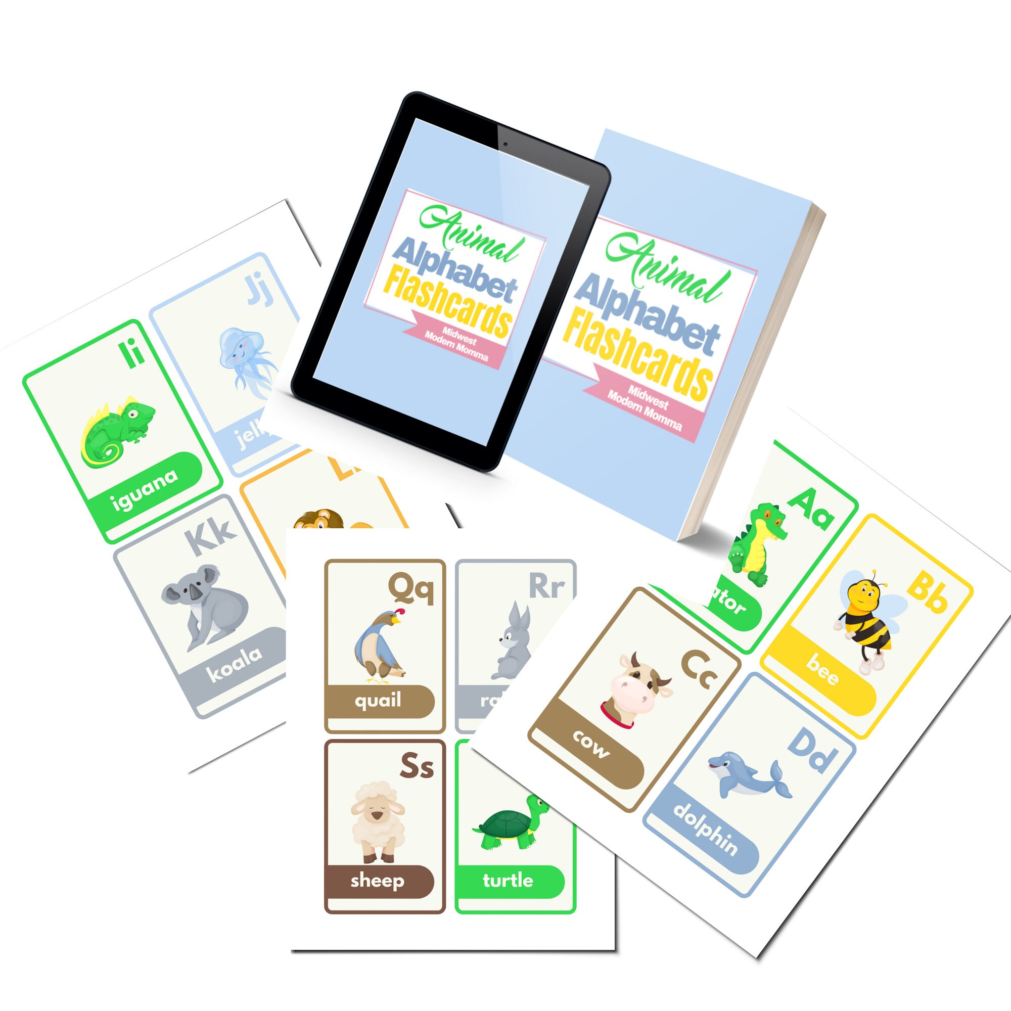 Animal Alphabet Printable Flashcards | Printable Homeschool Flashcards ...