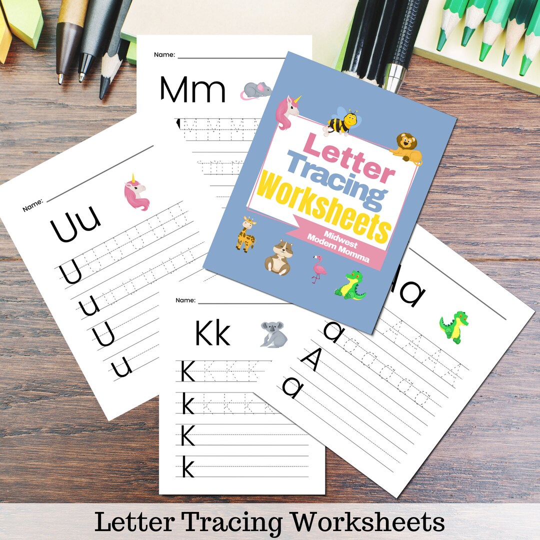 Letter Tracing Practice | Preschool Handwriting Worksheets | ABC Letter ...