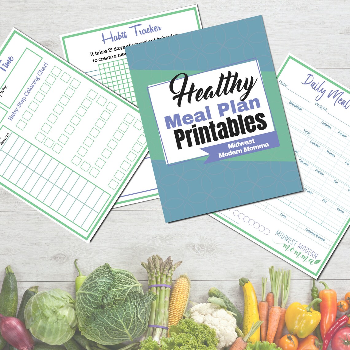 Healthy Meal Planning Printable Pack | Habit Tracker | Meal Tracker ...