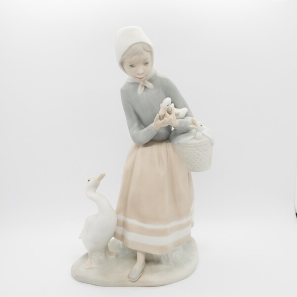 Lladro Figurines Girl and Ducks - Etsy