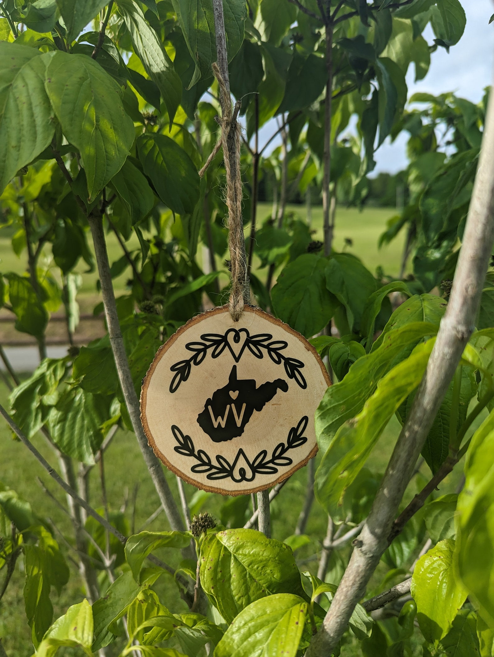West Virginia State Wood Christmas Ornaments - Etsy